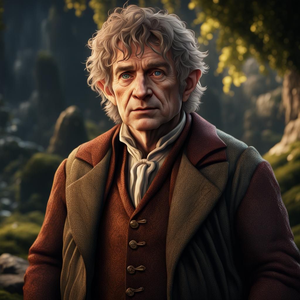 A portrait of Bilbo Baggins. - AI Generated Artwork - NightCafe Creator