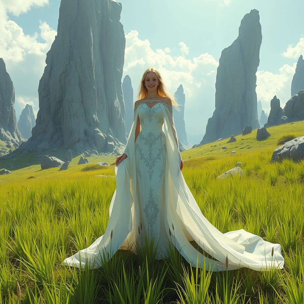 goddess of ice, grass, and rock. - Goddess of Frosty Wildern...