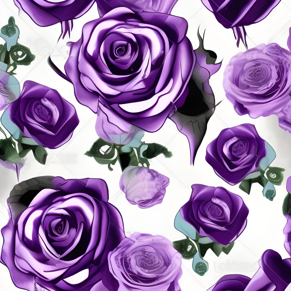 purple roses - AI Generated Artwork - NightCafe Creator