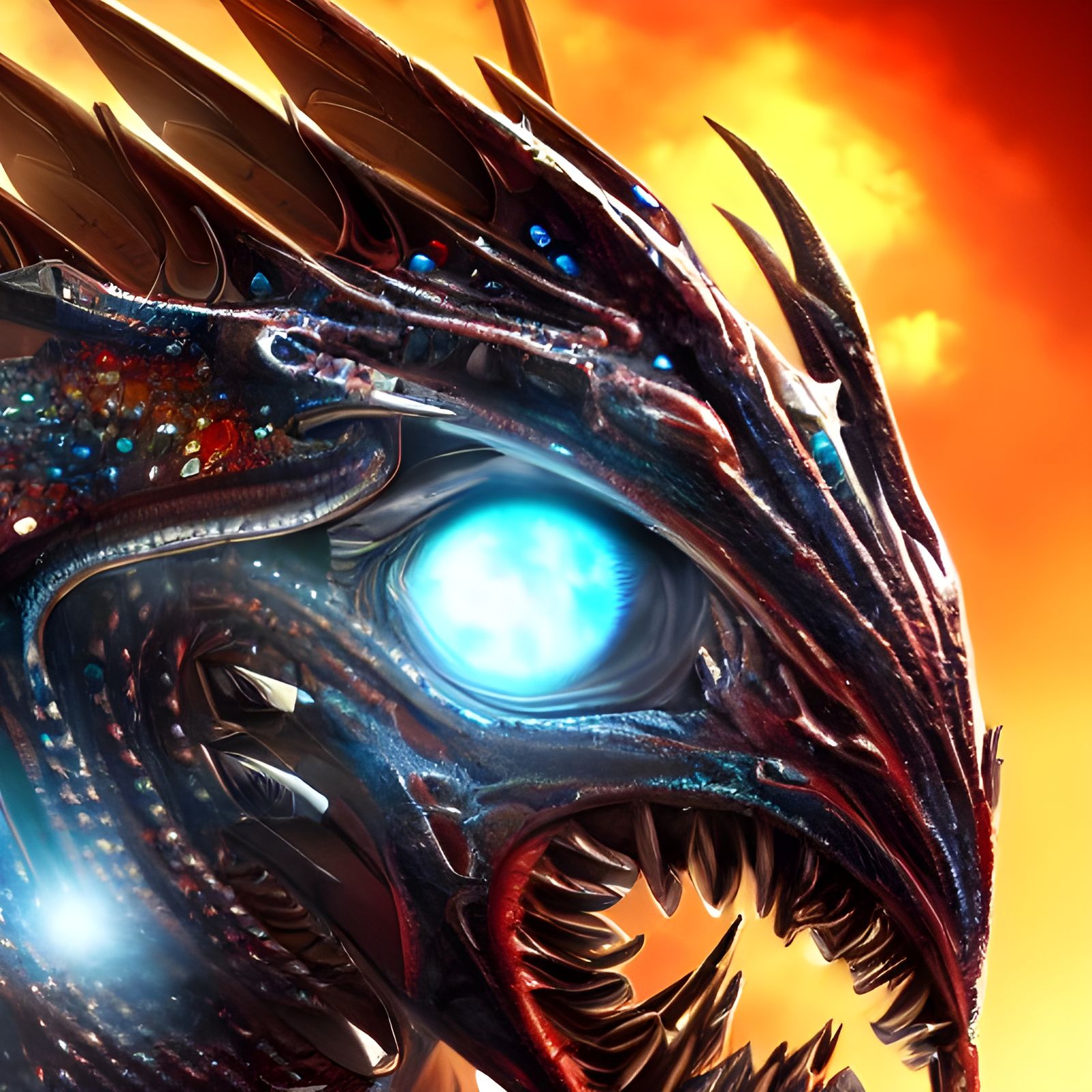 cyborg dragon - AI Generated Artwork - NightCafe Creator