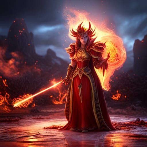 Personification of fire - AI Generated Artwork - NightCafe Creator