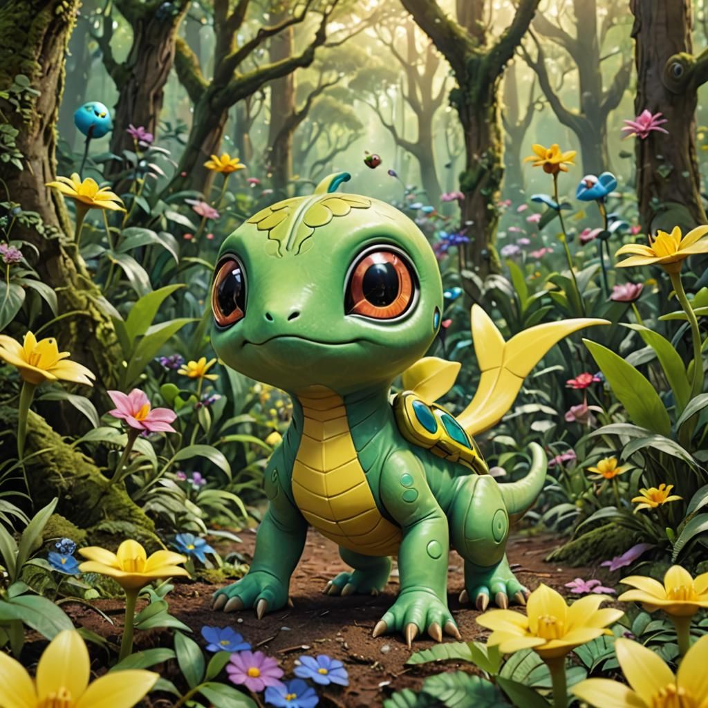 Alien Snivy - AI Generated Artwork - NightCafe Creator