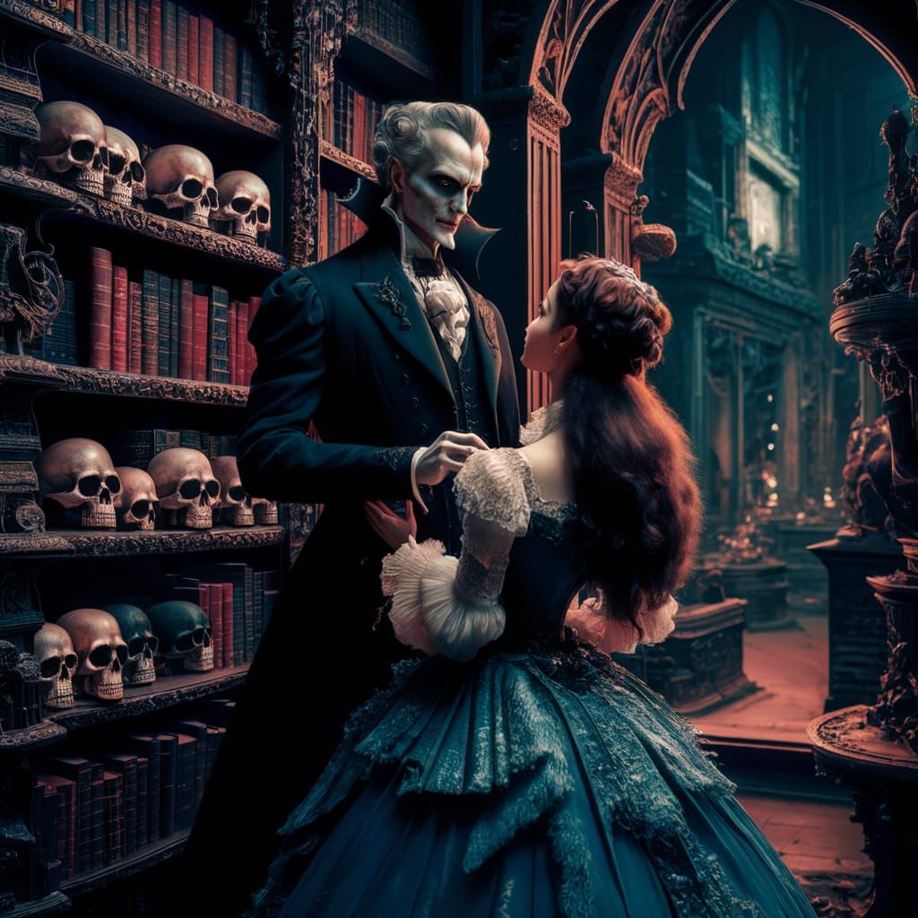Vampire and friend in Victorian London 3 - AI Generated Artwork ...