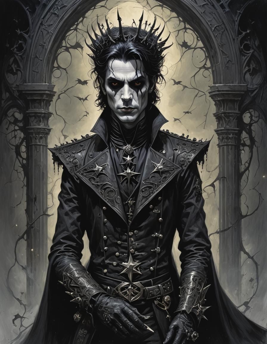 dark beautiful gothic star prince - AI Generated Artwork - NightCafe ...