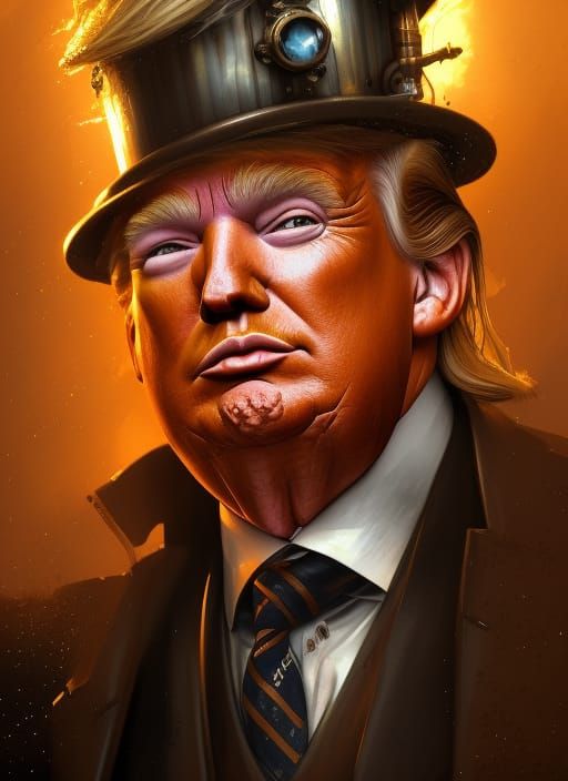 Steam Powered Donald Trump - AI Generated Artwork - NightCafe Creator