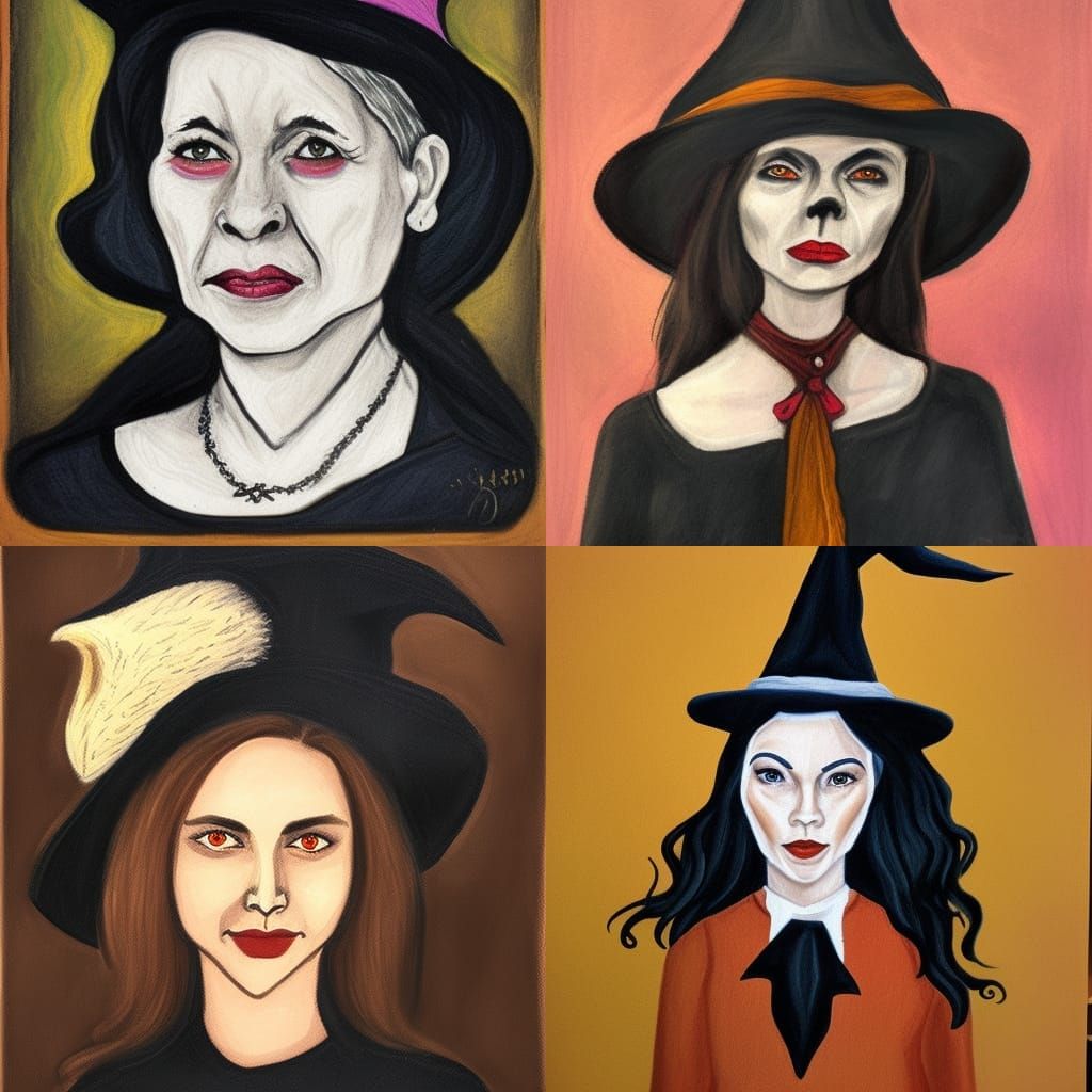 Witch portrait - AI Generated Artwork - NightCafe Creator