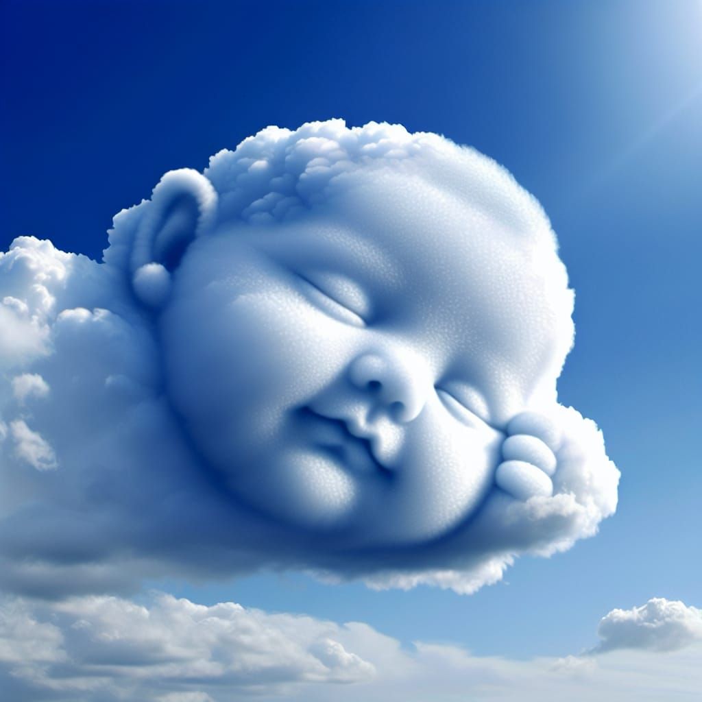 A BABY CLOUD - AI Generated Artwork - NightCafe Creator
