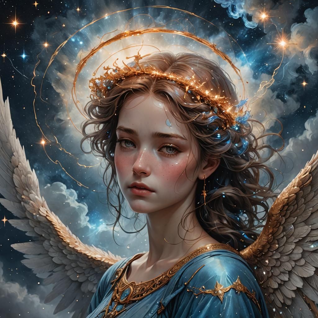 Insanely detailed close-up shot in complex mixed media of the highest quality, Overdetalized ...