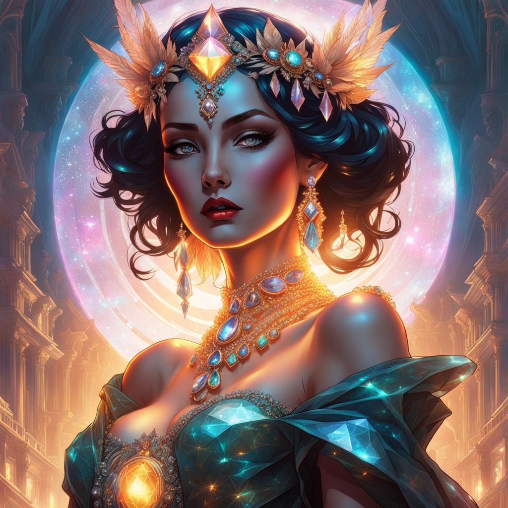 Crystal Merchant - AI Generated Artwork - NightCafe Creator