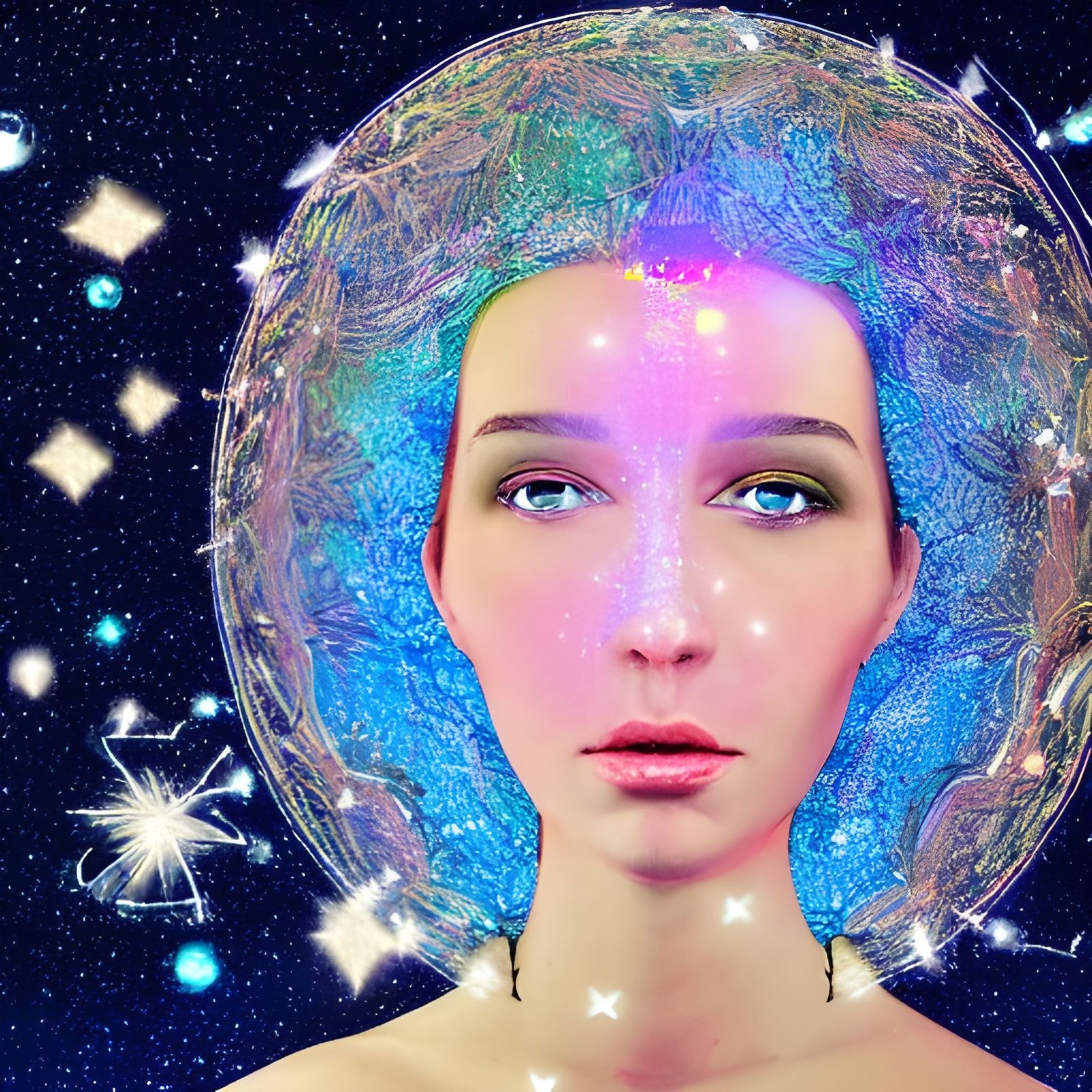 the sleepless moon goddess - AI Generated Artwork - NightCafe Creator