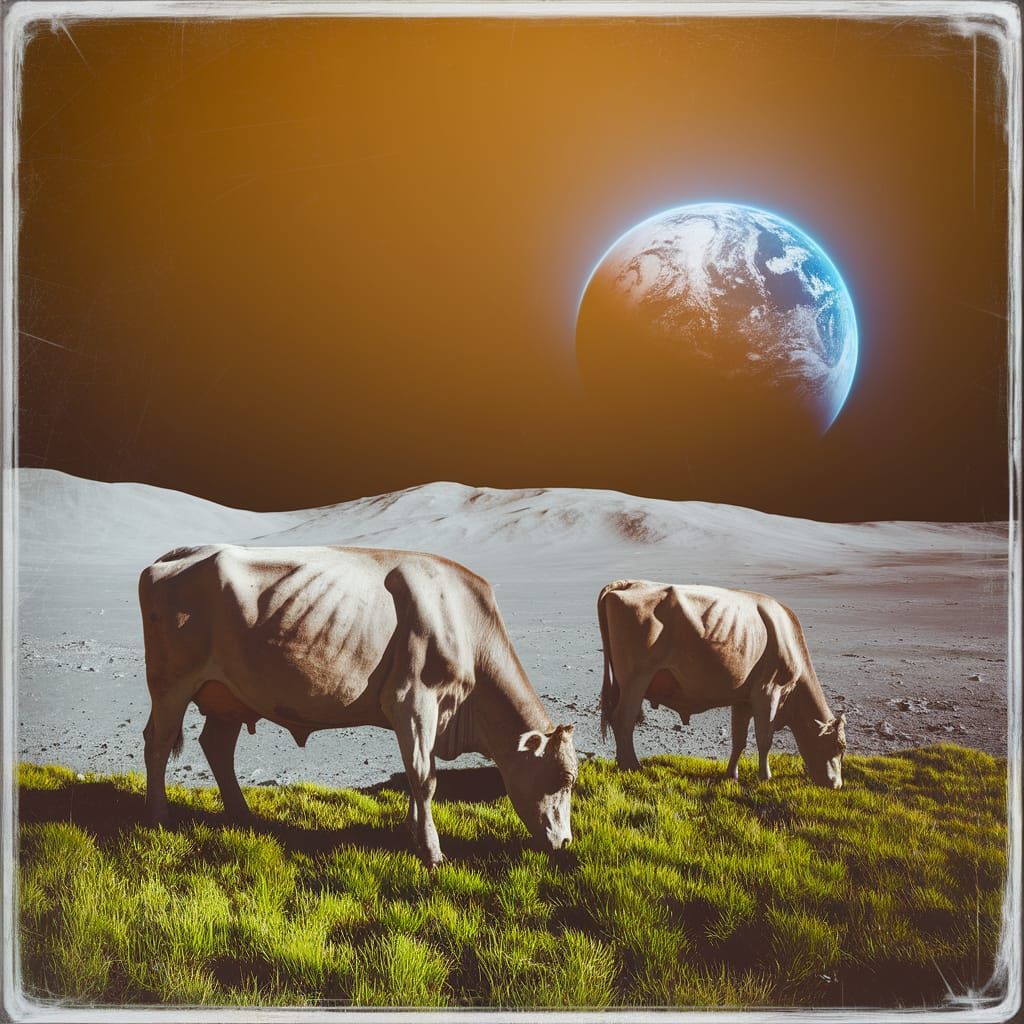 cows on the moon - cows on the moon