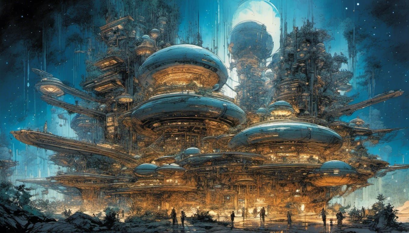 Moonbase Darius - AI Generated Artwork - NightCafe Creator