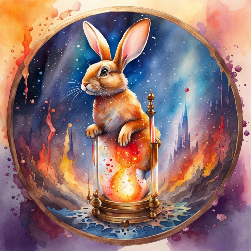 Rabbit time - AI Generated Artwork - NightCafe Creator