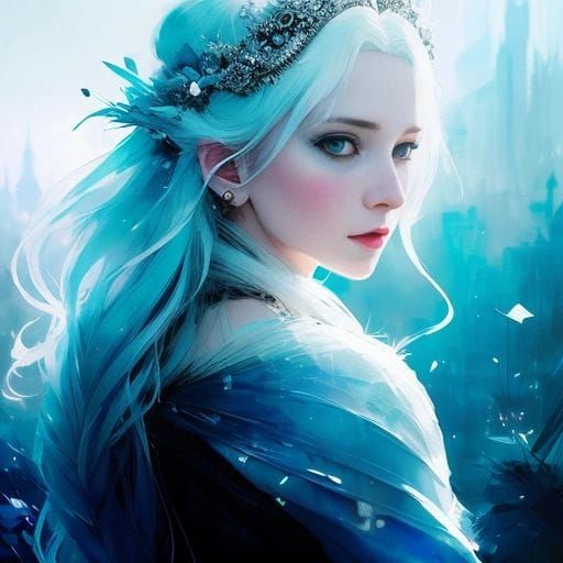 Ice lady - AI Generated Artwork - NightCafe Creator