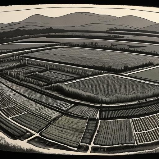 Farm. Ink. Abstract. - AI Generated Artwork - NightCafe Creator