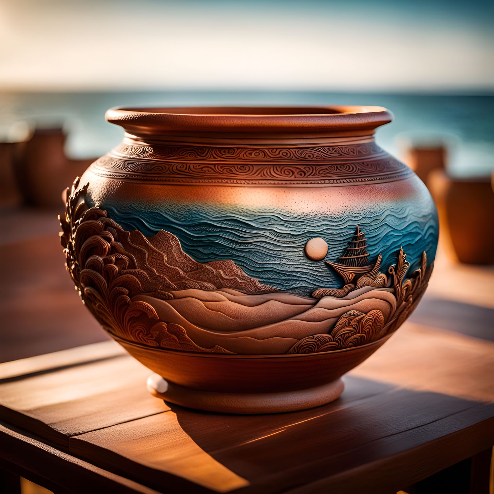 Handcrafted pot - AI Generated Artwork - NightCafe Creator