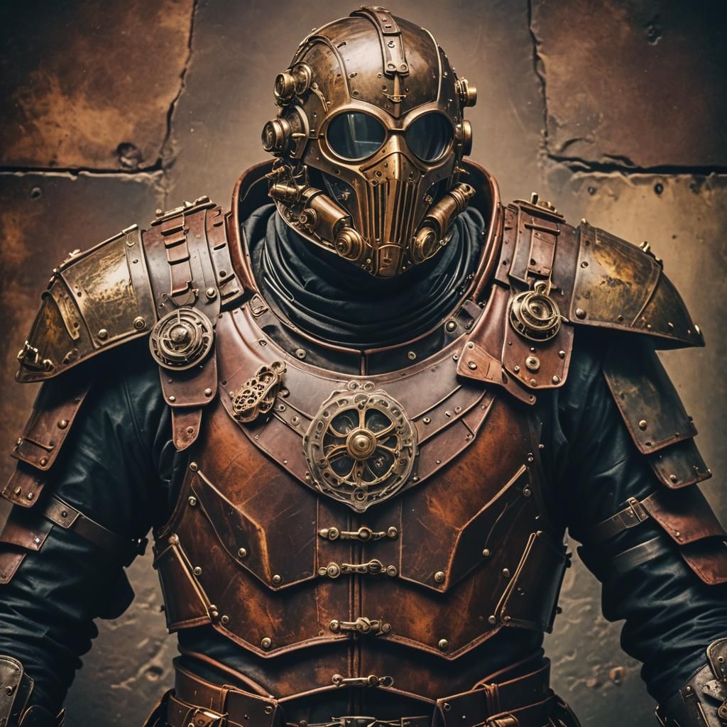 Steampunk Leather Armor - AI Generated Artwork - NightCafe Creator