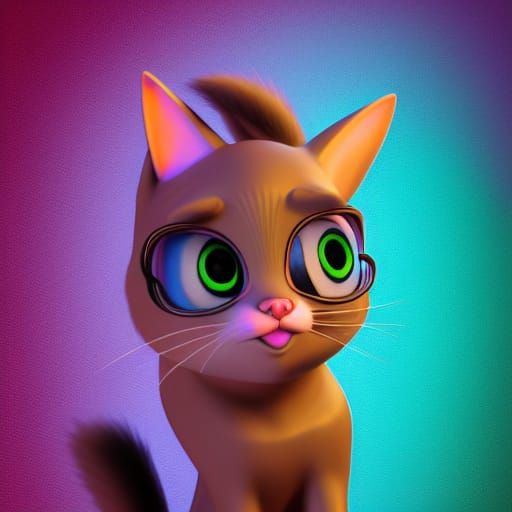 Millennial Cat Girl - AI Generated Artwork - NightCafe Creator