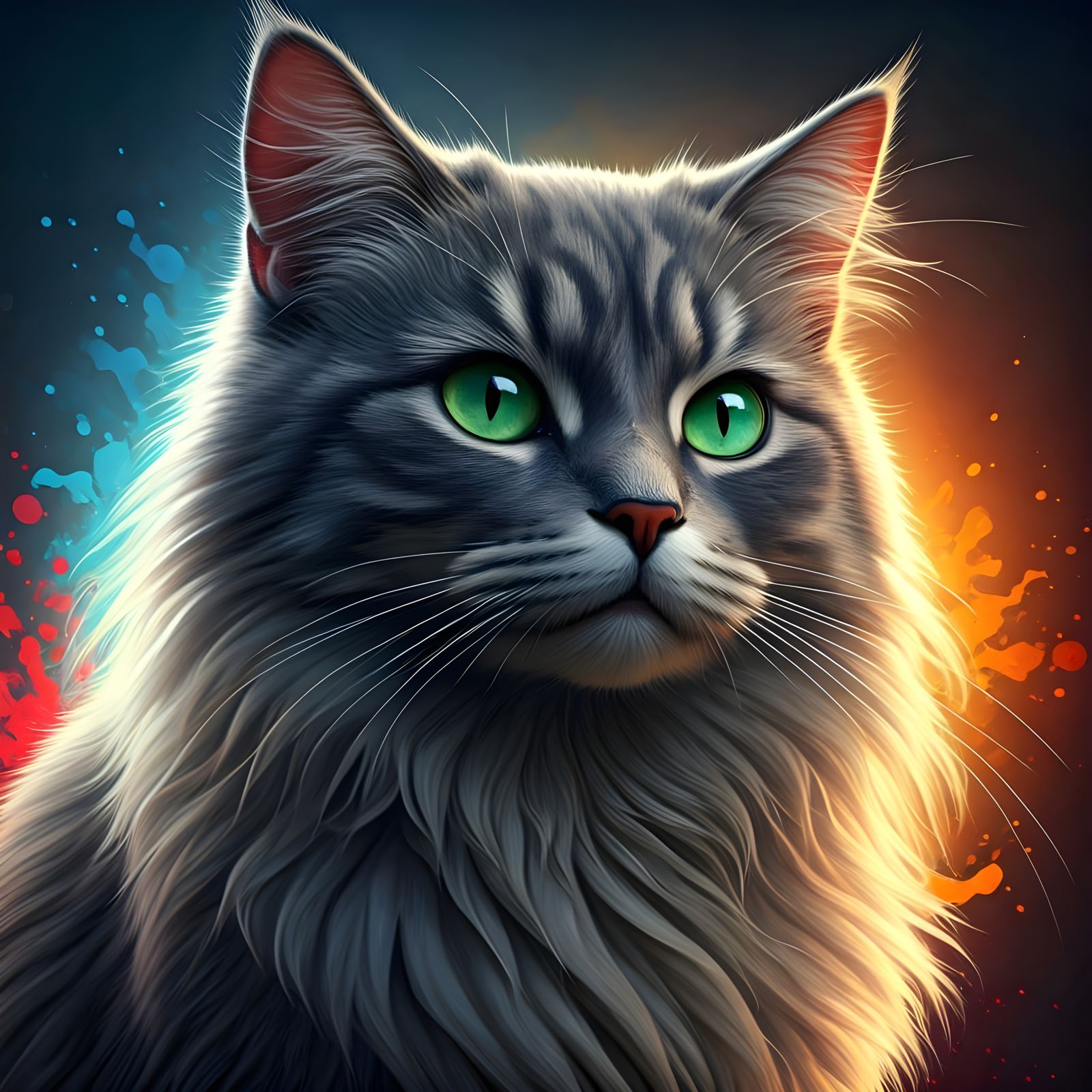 Cat With Emerald Eyes - Cat With Emerald Eyes