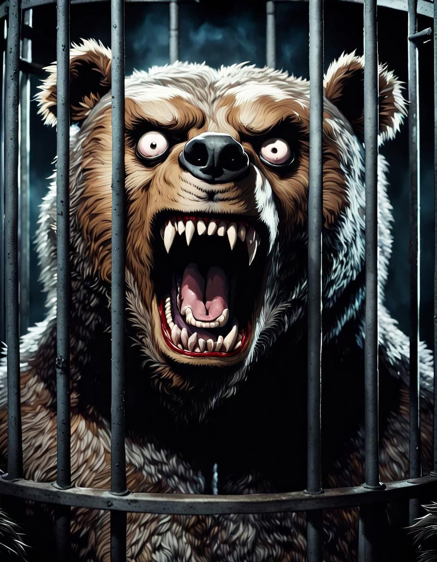 Angry Bear - AI Generated Artwork - NightCafe Creator