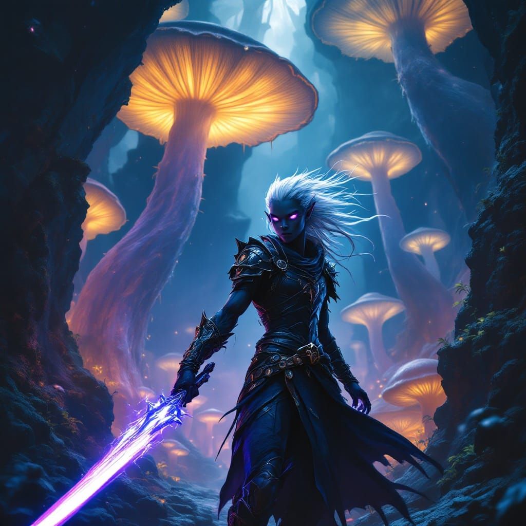 Umbrathane, Drow Mage-Blade 241213B