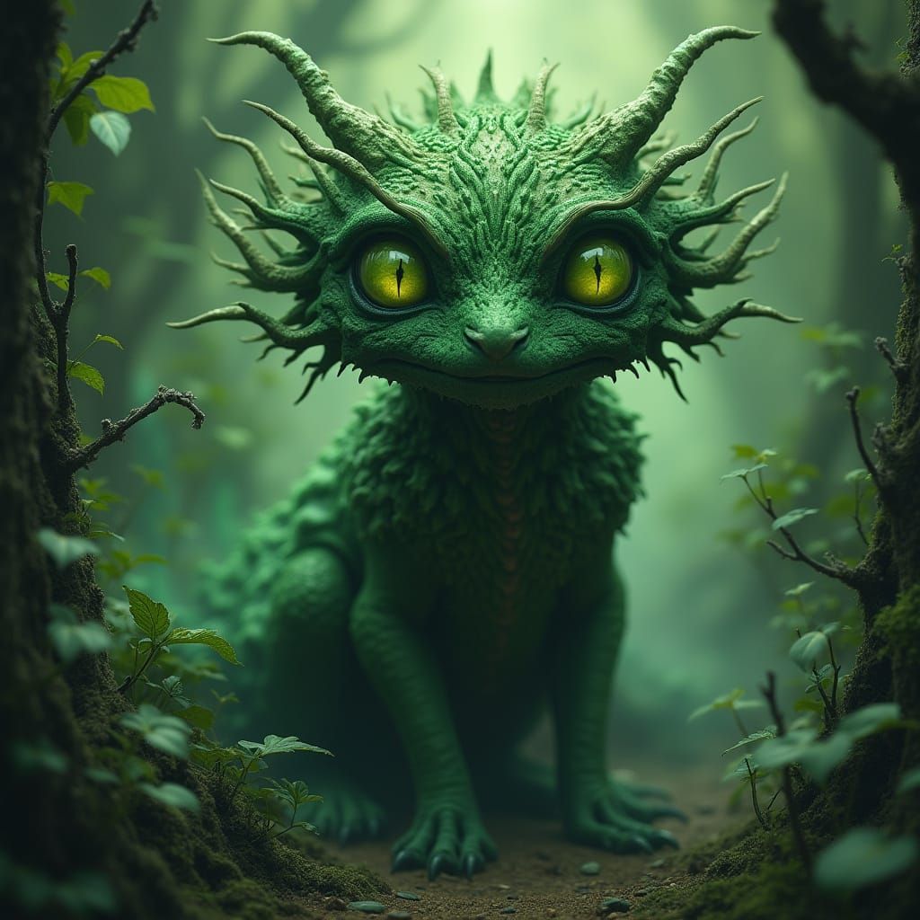 Ethereal Green-Eyed Goddess Unveiled in Whirlwind ... - AI Art