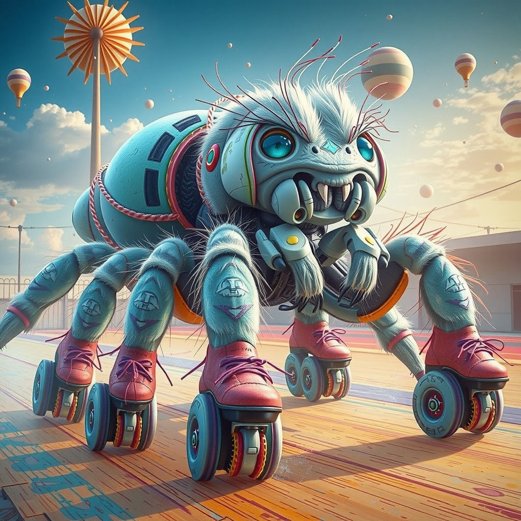 Roller Skating Jumping Spider - Roller Skating Jumping Spide...
