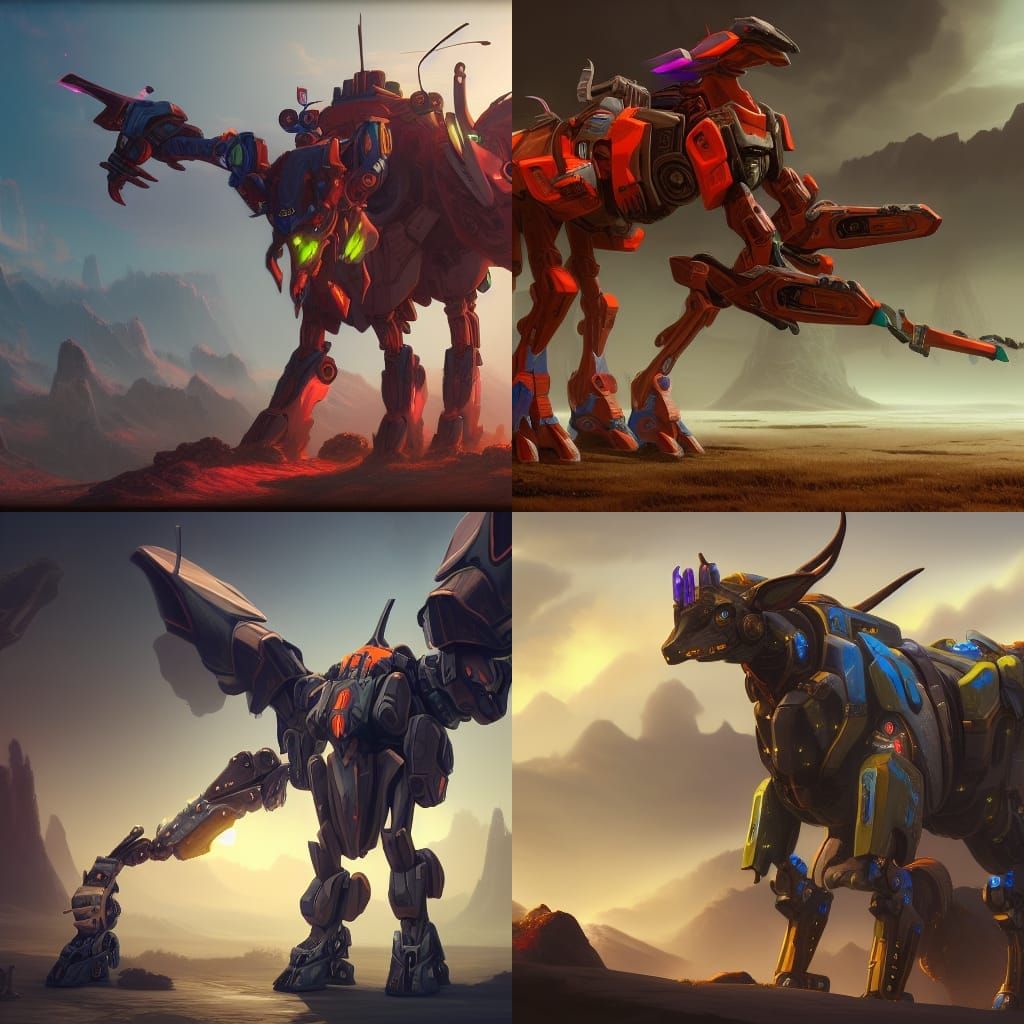 Centaur mech - AI Generated Artwork - NightCafe Creator