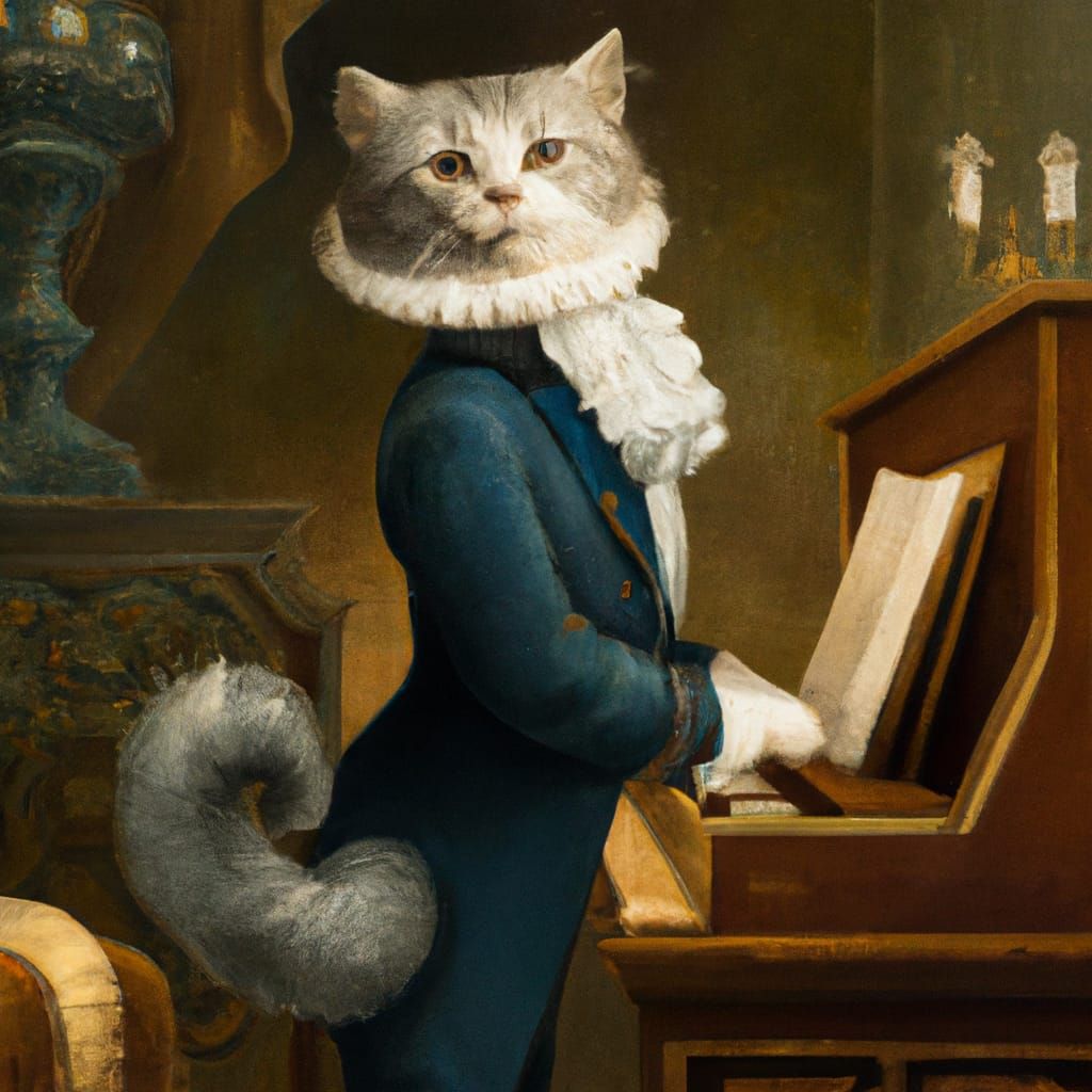 Classical Cat - AI Generated Artwork - NightCafe Creator