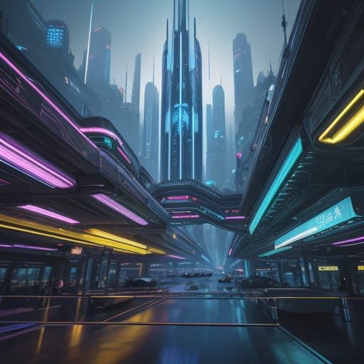 Retro-Futuristic Cityscape by Ancestors' Vision - AI Art