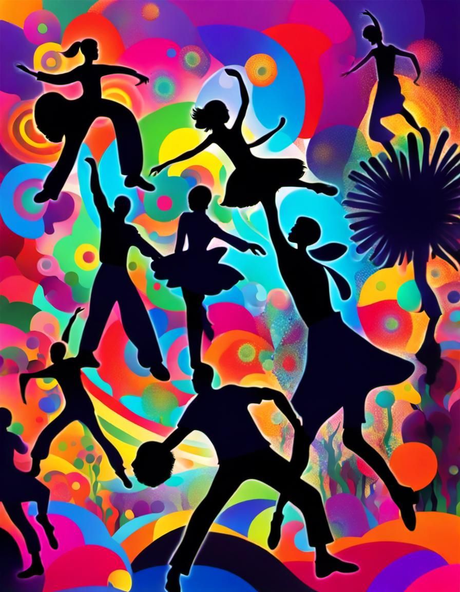 Colorful abstract scene - AI Generated Artwork - NightCafe Creator