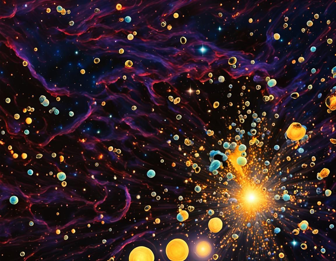 A galaxy exploding and hurling stars and debris at speeds close to that ...