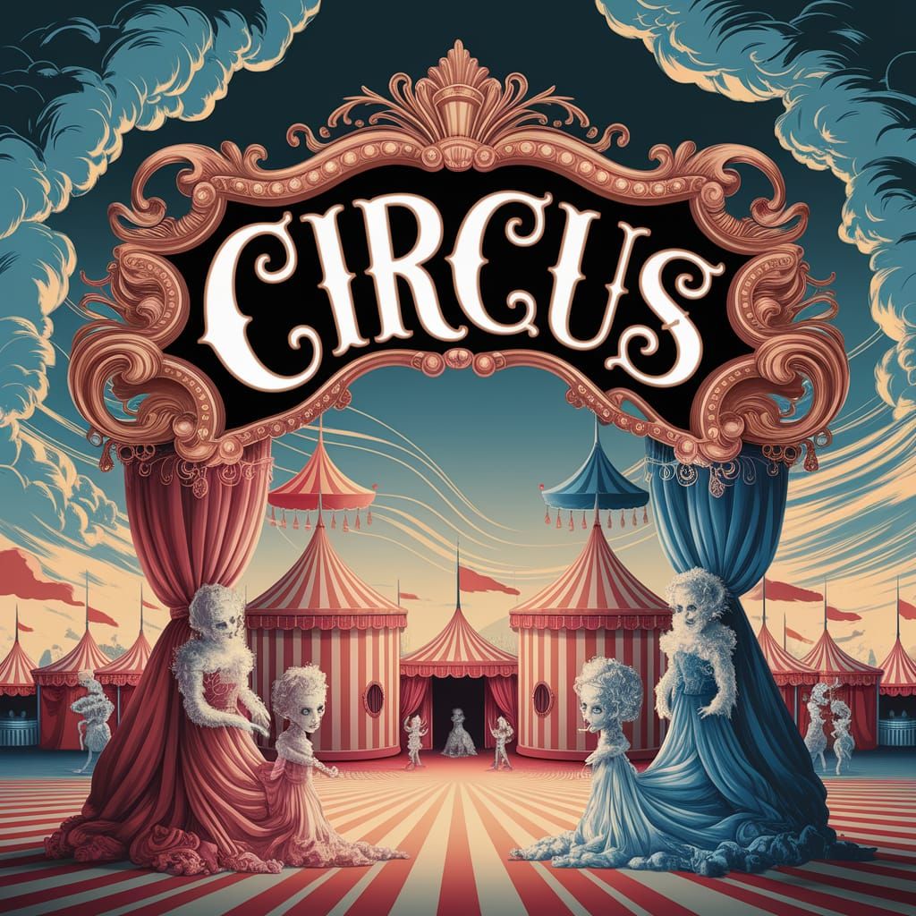 Enchanting Circus Logo in Dreamlike, Pop-Surreal S... - AI Art