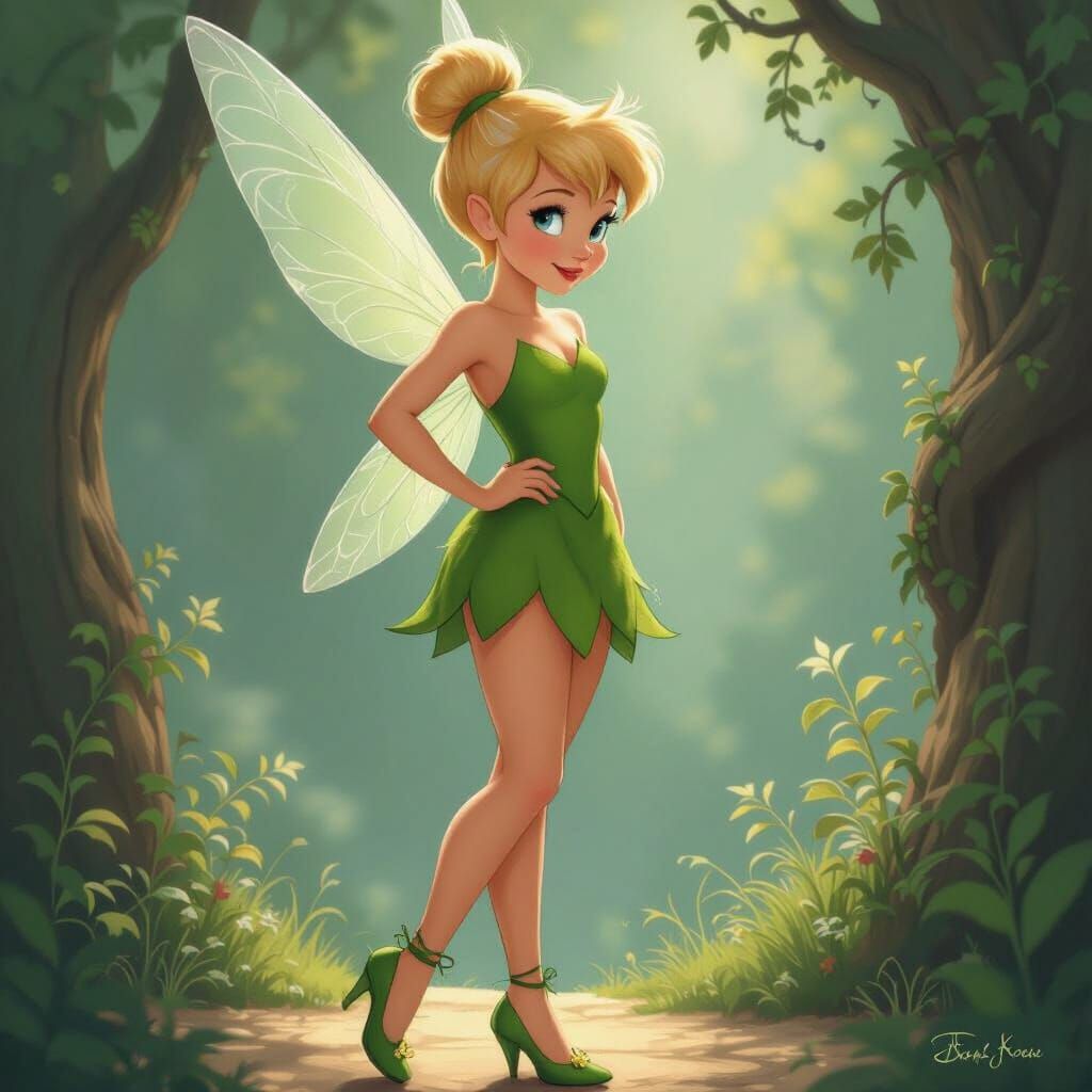 tinker bell full body from left - Tinkerbell in Whimsical E...