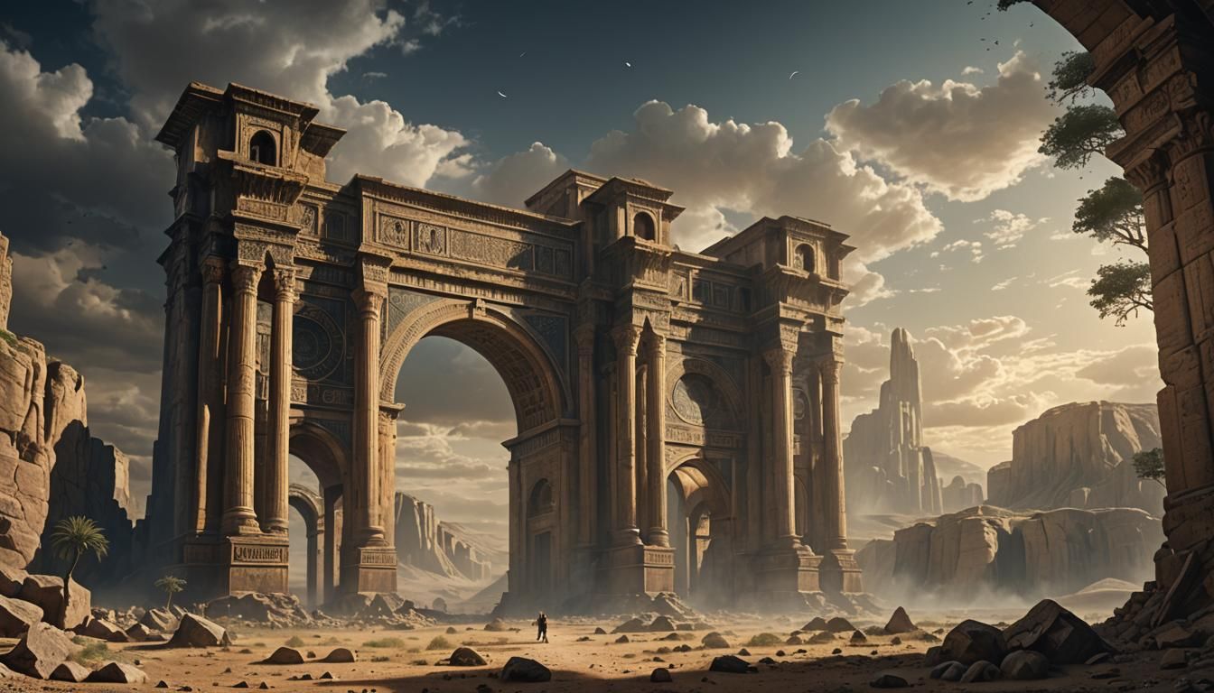 Arch of Ctesiphon - AI Generated Artwork - NightCafe Creator