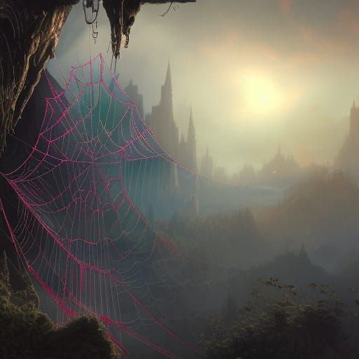 spiderweb - AI Generated Artwork - NightCafe Creator