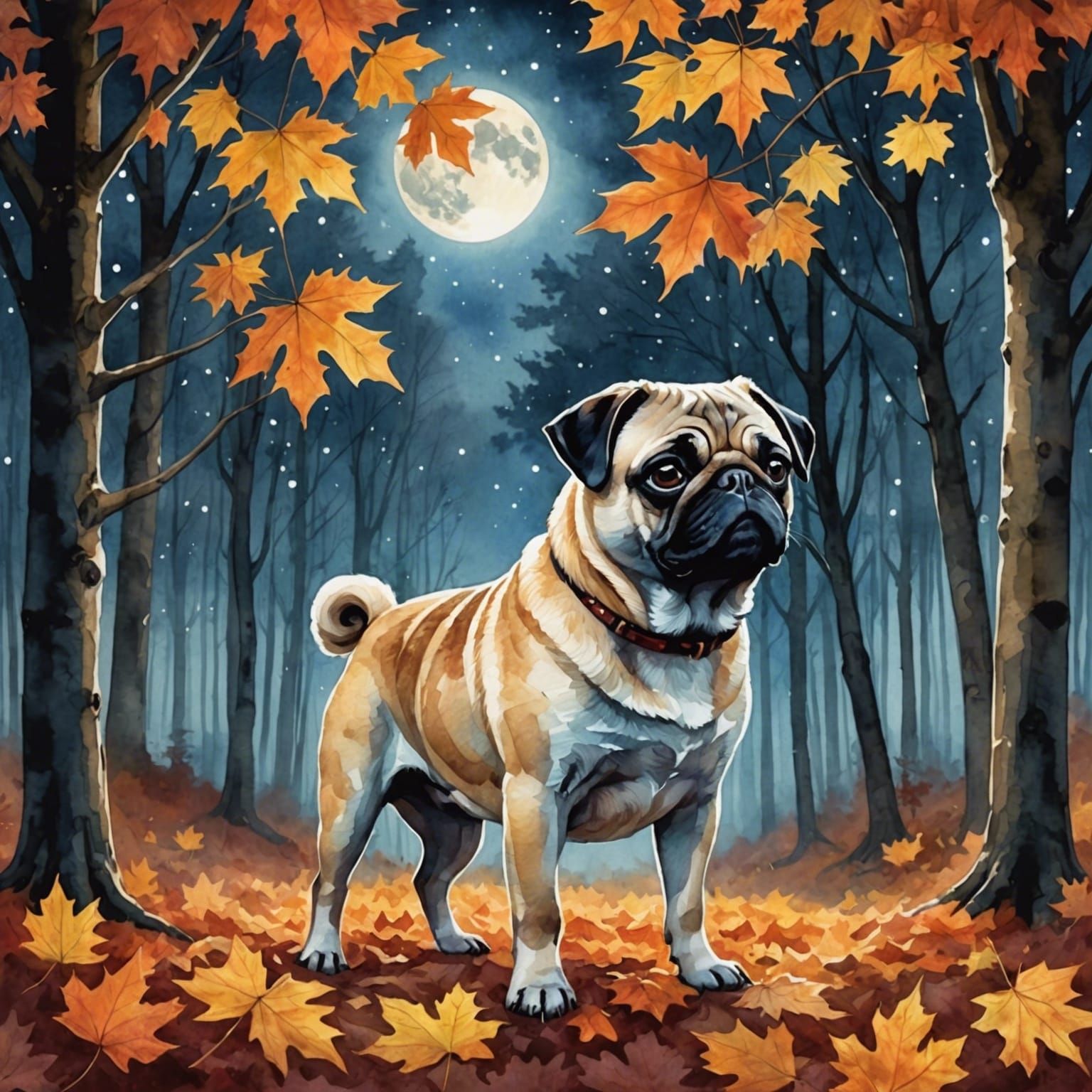 Pug - AI Generated Artwork - NightCafe Creator