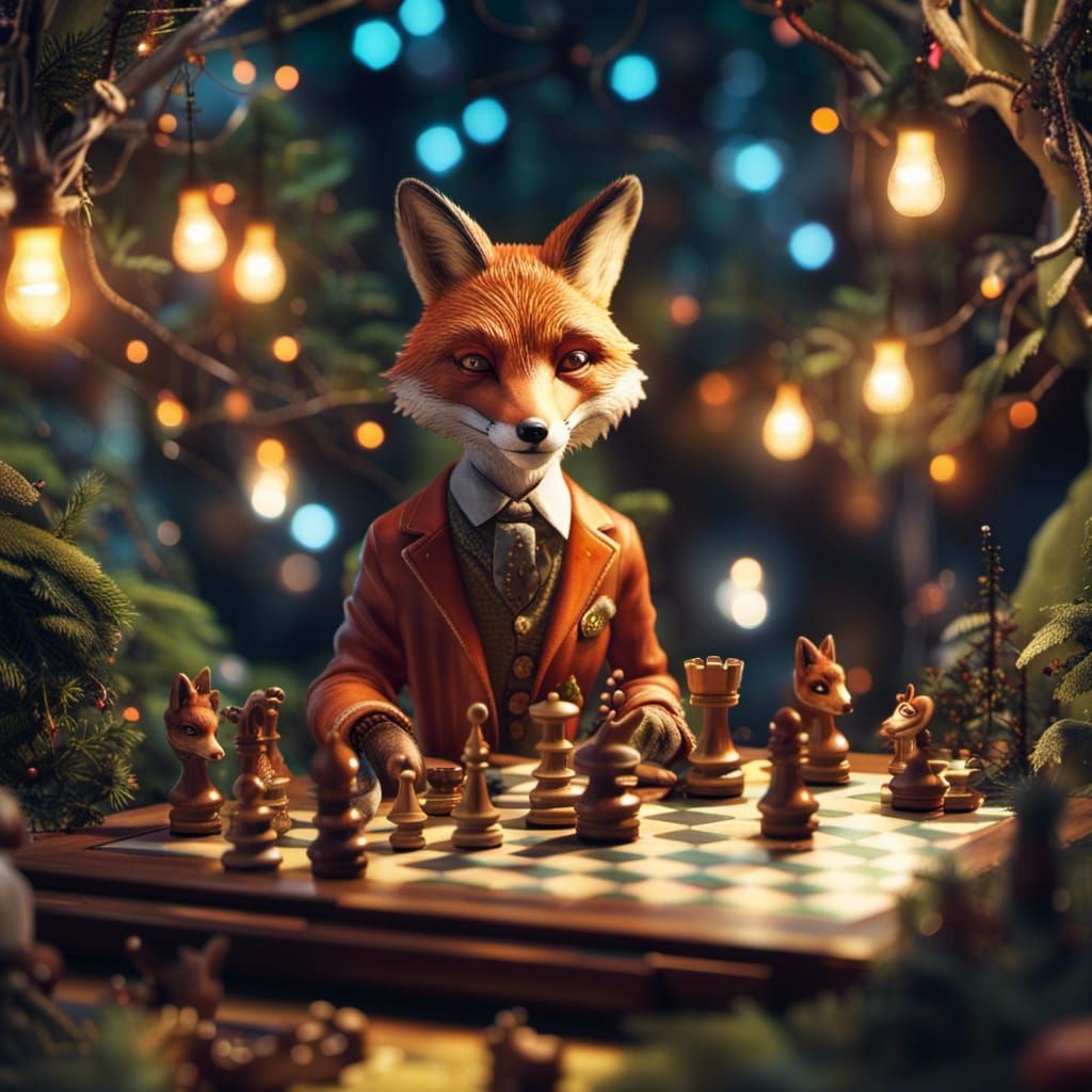 The Clever Fox - AI Generated Artwork - NightCafe Creator