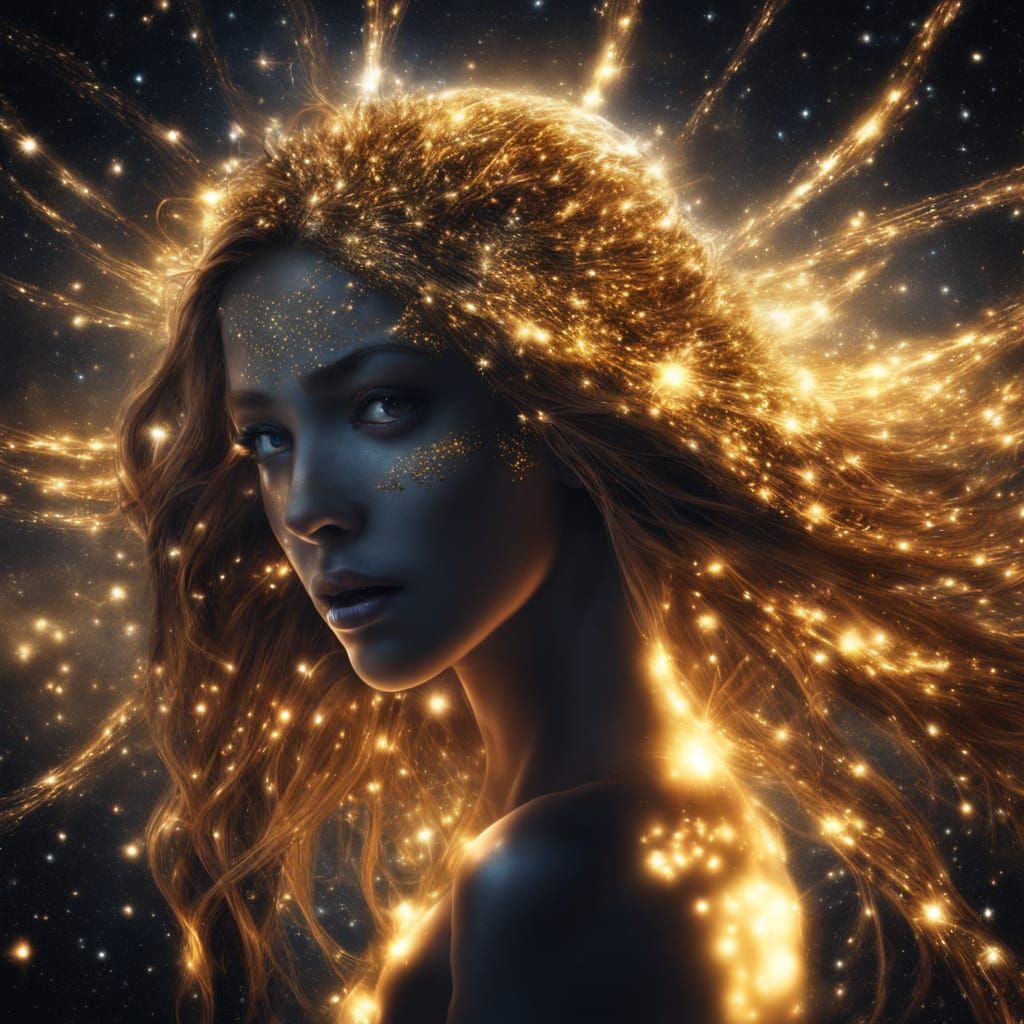 light creature - Radiant Creature Lights Up Starry Night