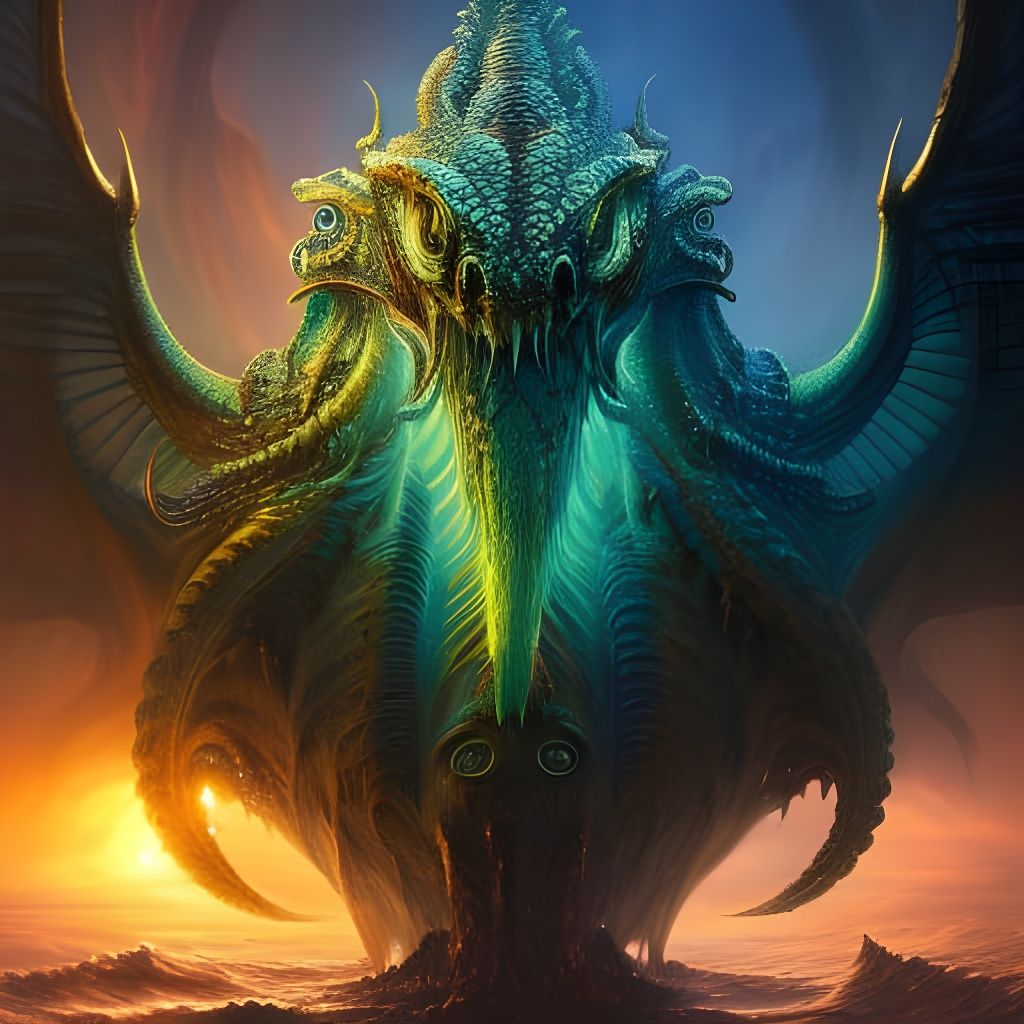 Cthulhu - AI Generated Artwork - NightCafe Creator