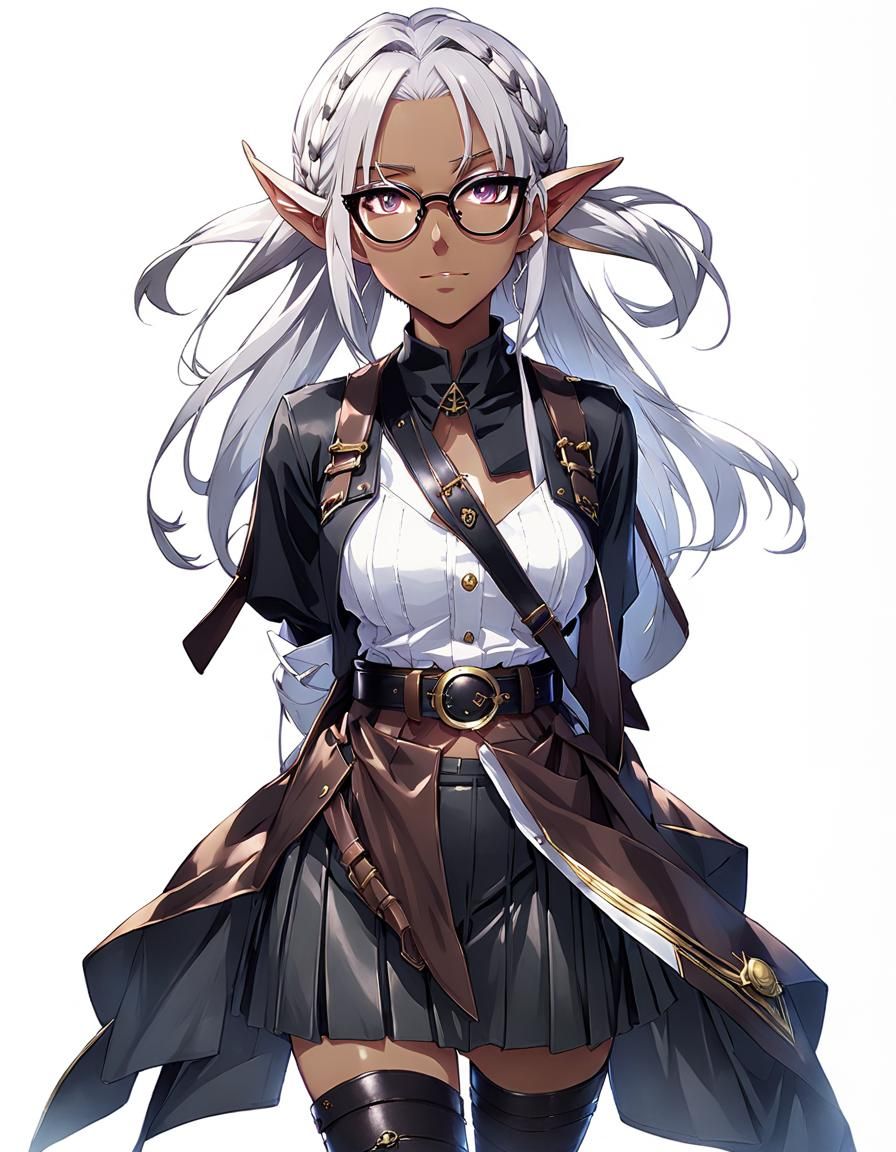 Anime inspired Dark (-ish) Elf Mage. - AI Generated Artwork - NightCafe ...