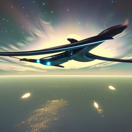 Alien aircraft - AI Generated Artwork - NightCafe Creator