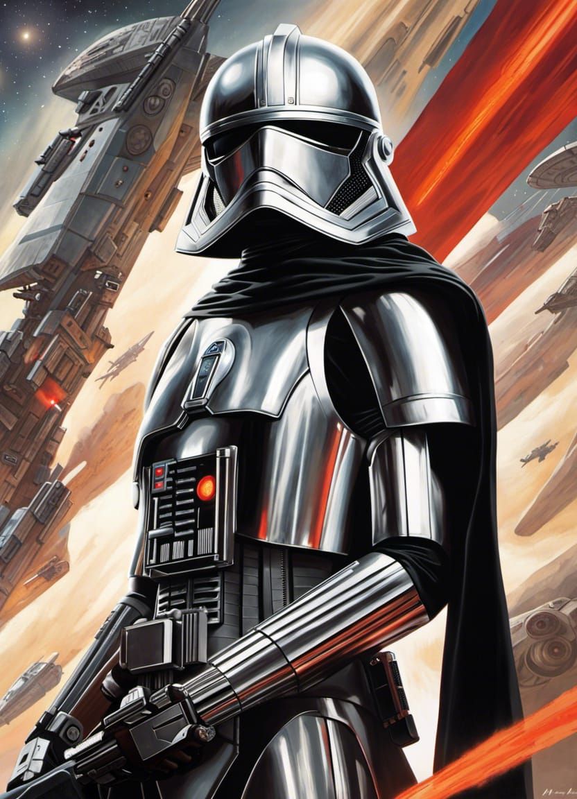 Captain Phasma, Commander of the First Order - AI Generated Artwork ...