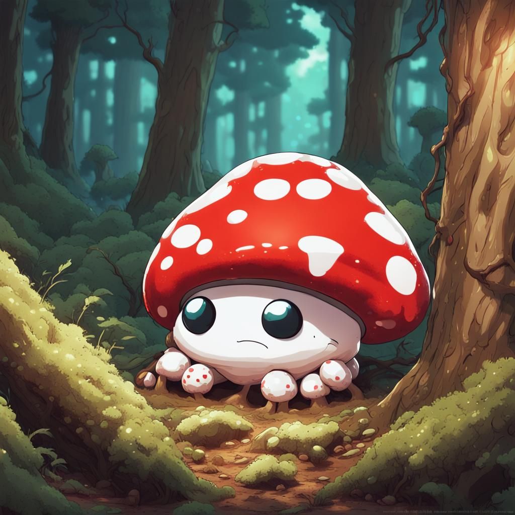 Mushroom Chibi - AI Generated Artwork - NightCafe Creator