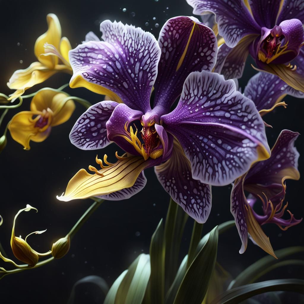 Dragon Head Orchid - AI Generated Artwork - NightCafe Creator