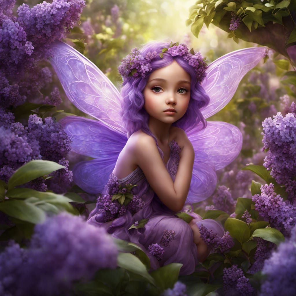 Fae Creature in California Lilac Bushes - AI Generated Artwork ...