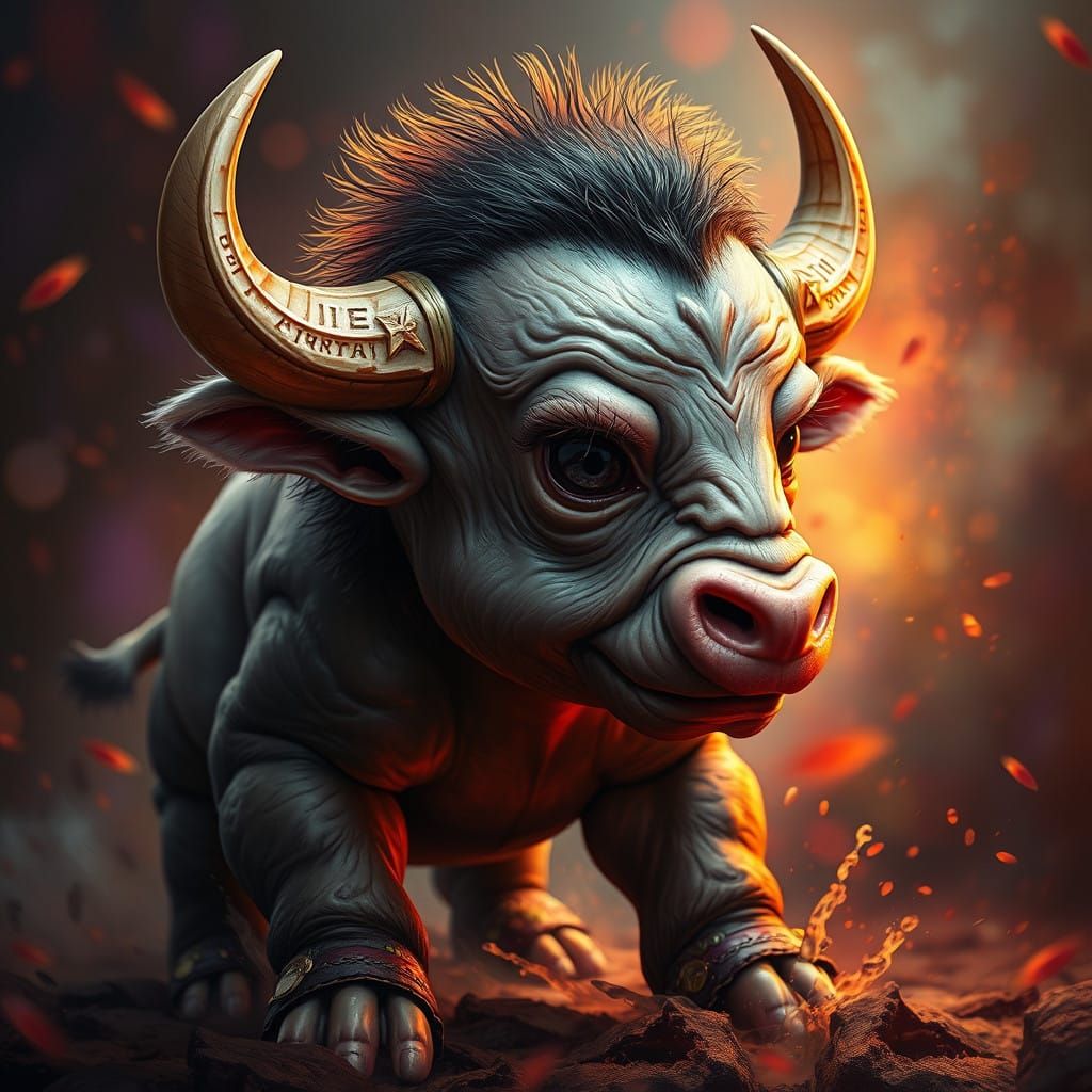 Baby Minotaur 2nd Wave - Hyperrealistic Baby Minotaur Concep...