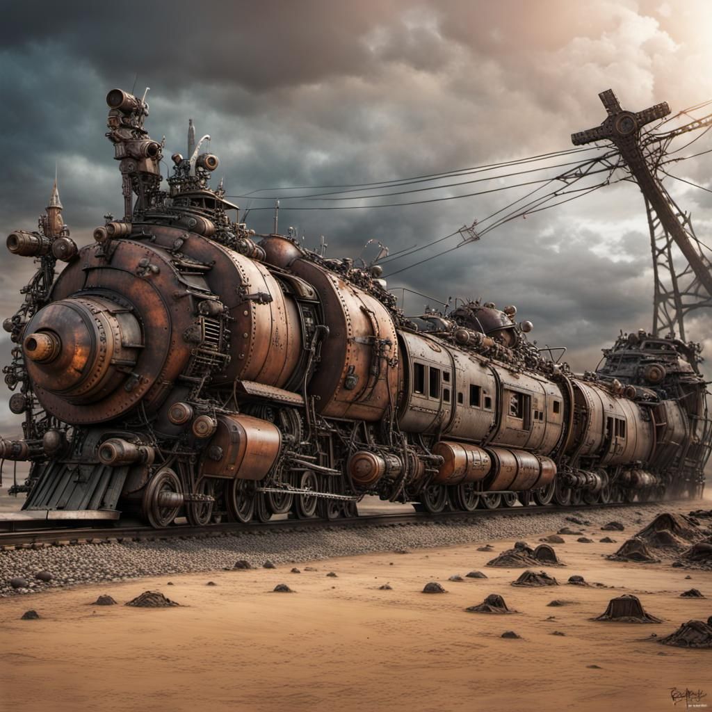 What if Mad Max was into trains instead of cars...? - AI Generated ...