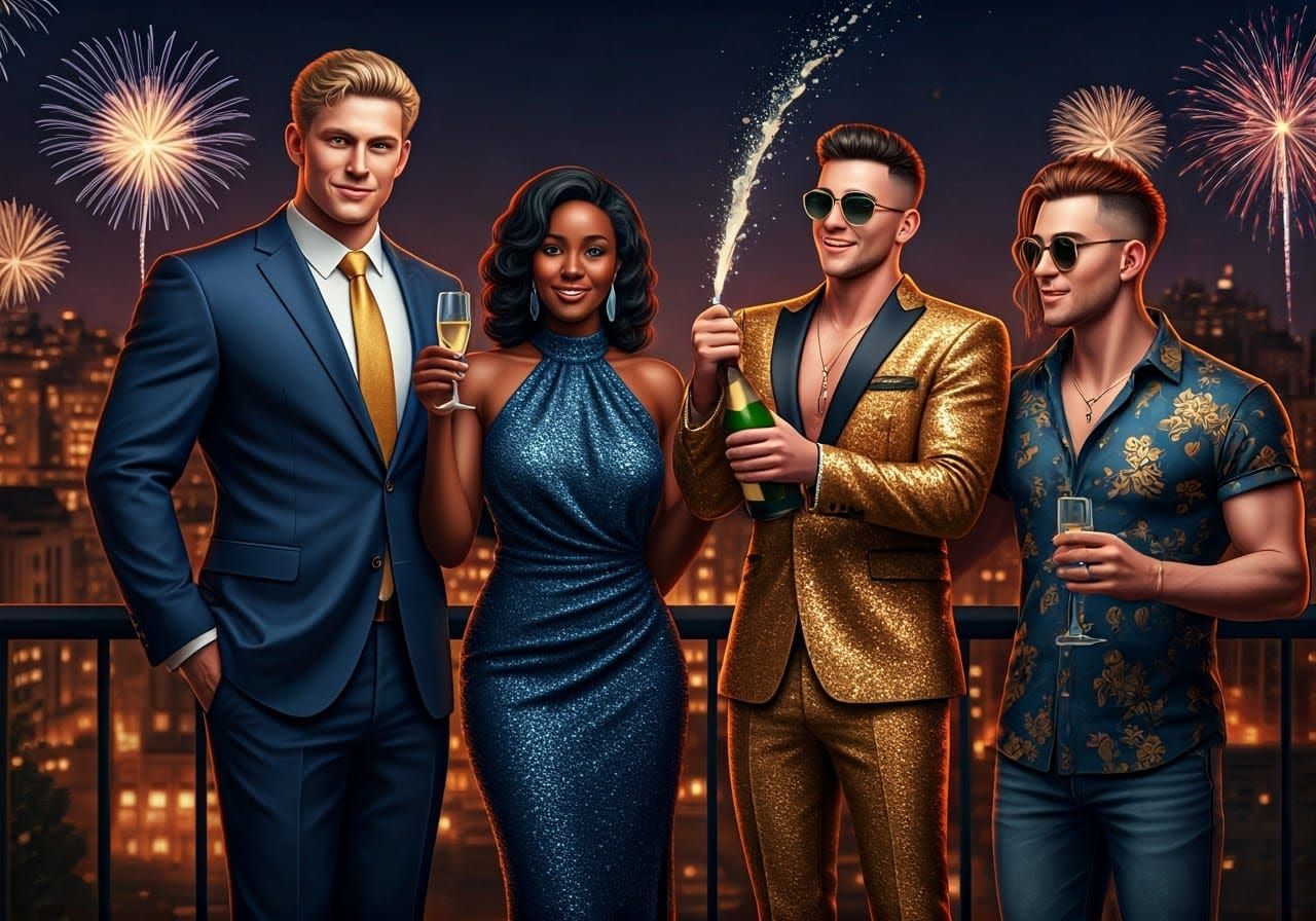 Happy New Year's 2025 From Me, Brian, Derek & Luke 🥂🍾🎉 (The Picture ...