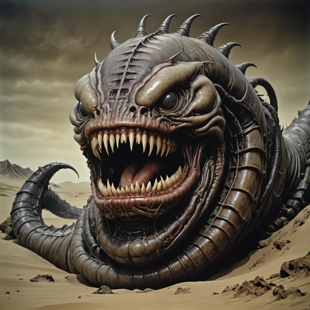 Worm monster - AI Generated Artwork - NightCafe Creator